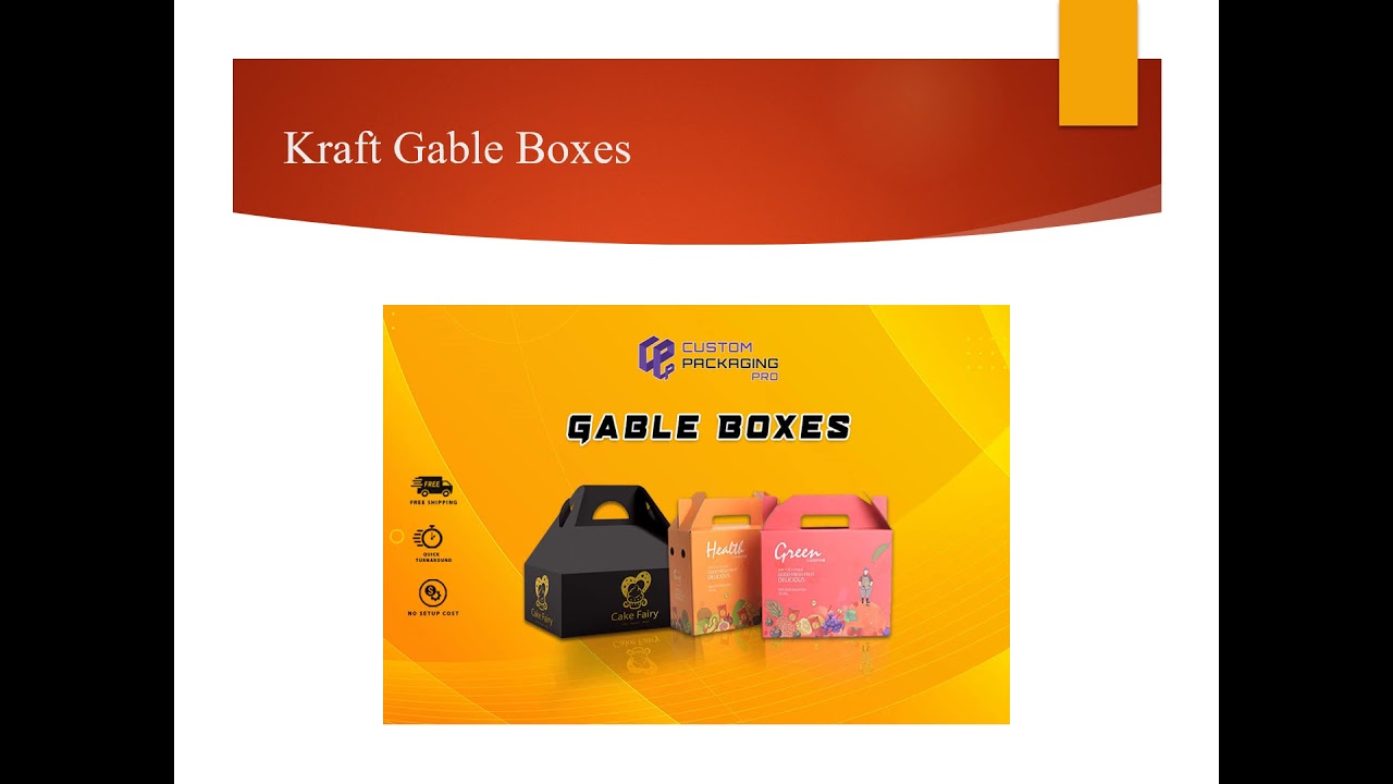 Gable Boxes | Custom Gable Packaging | Printed Gable Packaging