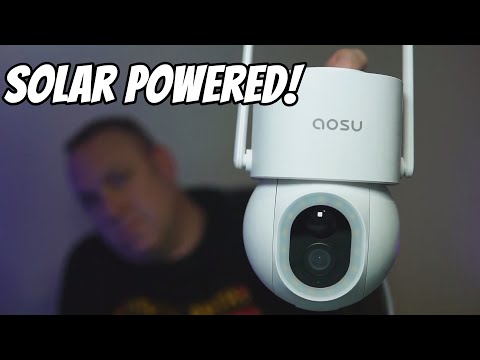 This solar powered 360° Pan/Tilt Security Camera is super simple to setup! Aosu SolarCam D1 Max