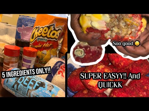 HOW TO MAKE THE TRENDING Hot Cheeto Balls WITHOUT BOUDIN MEAT. *SUPER EASYY* *QUICK RECIPE* 🌾🌶️