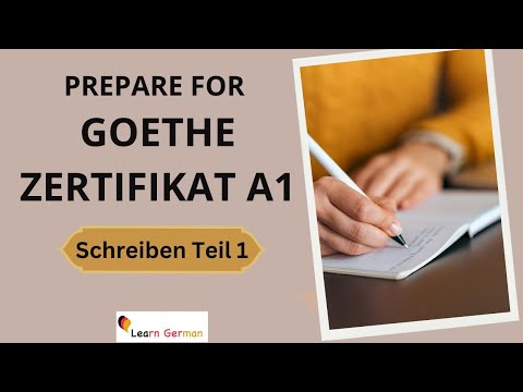 A1 Goethe Zertifikat | Prüfungsvorbereitung | Schreiben Teil 1 | Writing Part 1 | Learn German