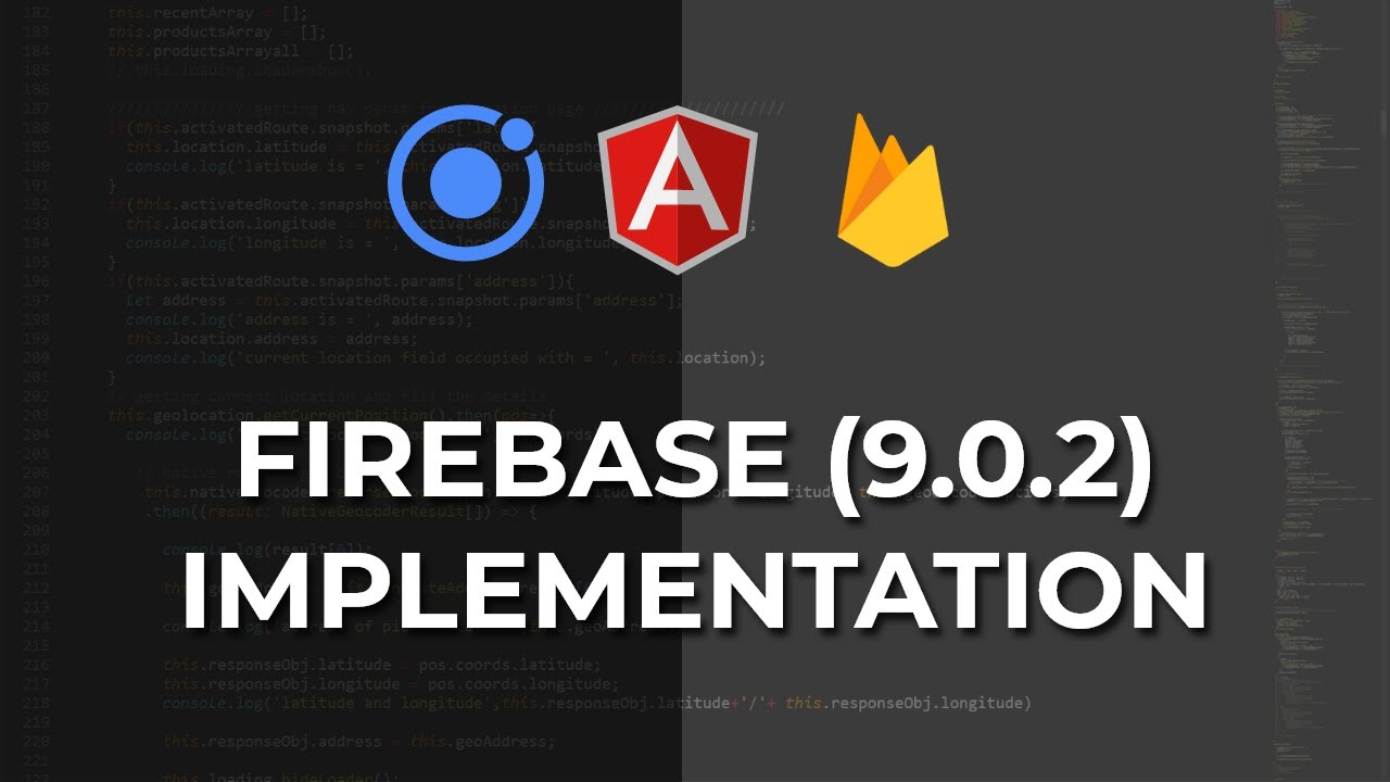Firebase 9 Implementation | CRUD Functionality | Ionic 5 Tutorials