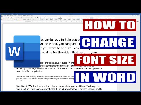 How to Change FONT size in WORD | Microsoft Word Tutorials