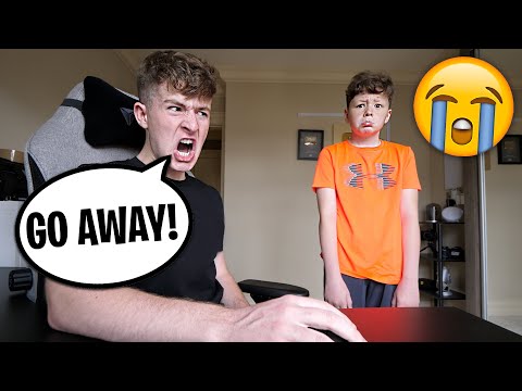 BEING MEAN To My Little Brother For 24 Hours! *PRANK*