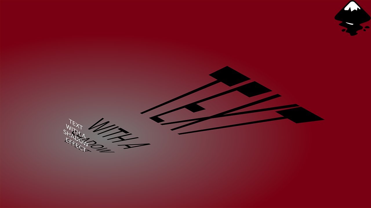 Create Text with a Shadow Effect in Inkscape