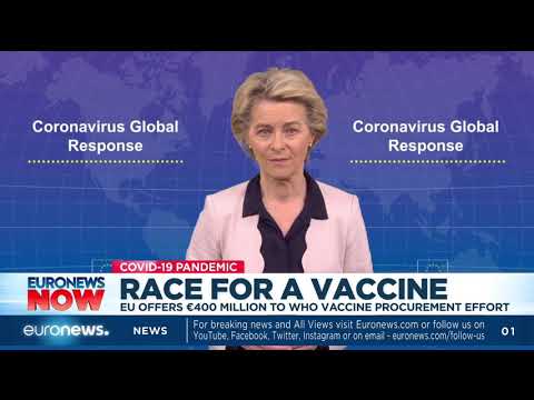 EU offers €400 million to WHO vaccine procurement effort