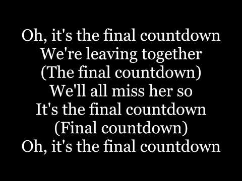 Europe - The Final Countdown (lyrics)