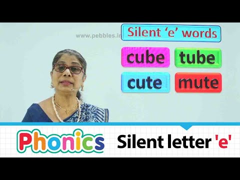 Silent Letter 'e' | Easy Phonetics Video | Phonics Learning Video part-100