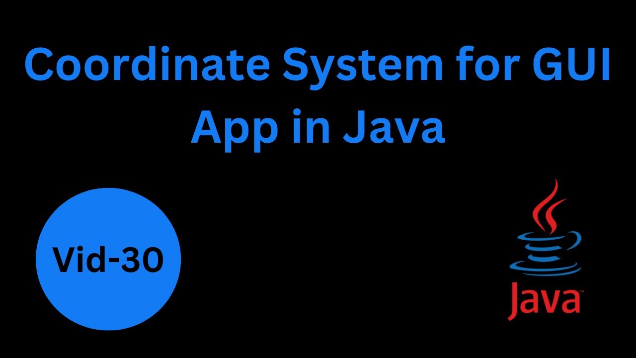 Understanding the Coordinate System for GUI Applications in Java - JavaFX Tutorial