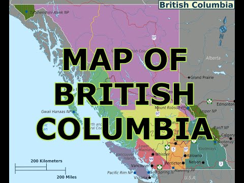 MAP OF BRITISH COLUMBIA