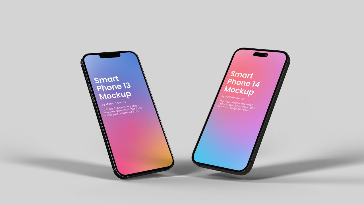 iPhone 13 Pro and 14 Pro Mockup - How to Use Tutorial