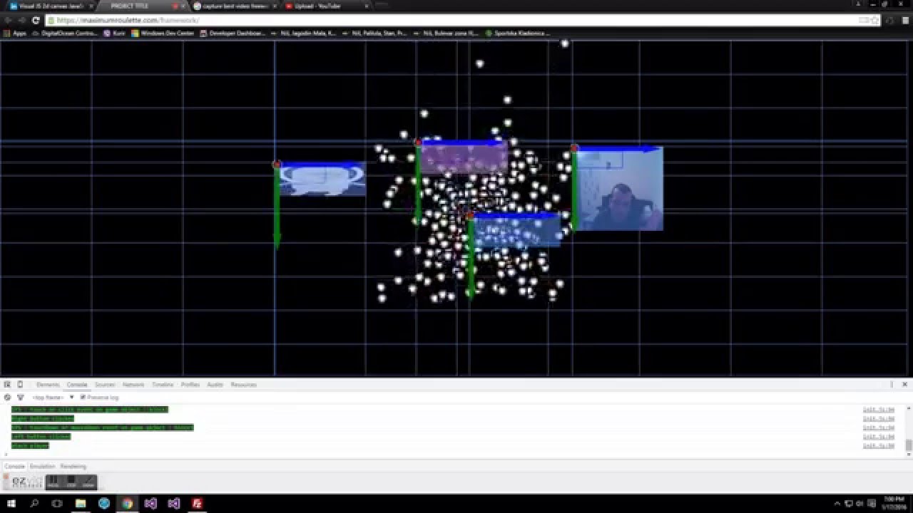Visual javaScript game engine