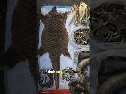 Pangolins | The Most Trafficked Mammal #quickfacts #shorts #youtubeshorts