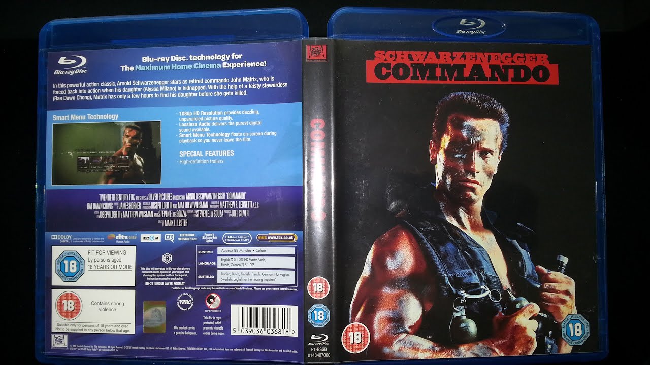 Commando Blu-Ray Product Review