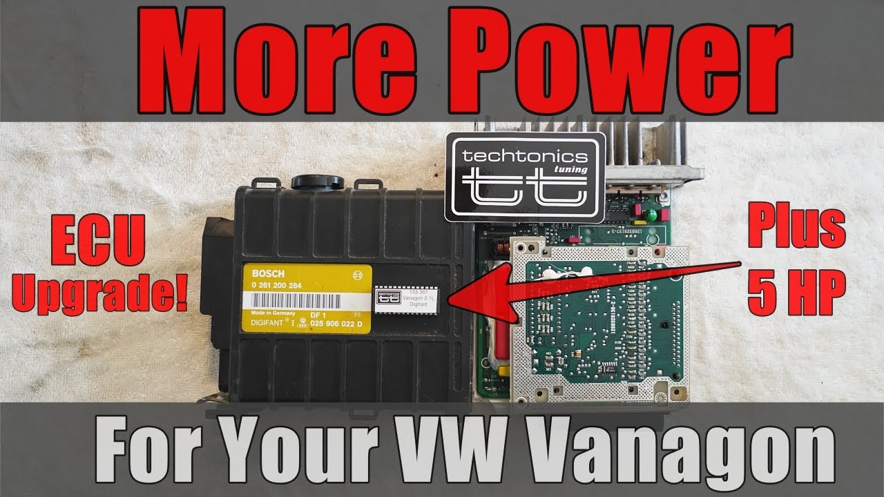 Techtonics Chip Install for Digifant T3 Vanagon and lazy alternator fix.  Add HP to your Vanagon!