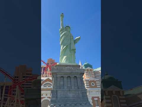La estatua de la libertad 🗽 de Las Vegas 🥲 #lasvegas #usa #minions