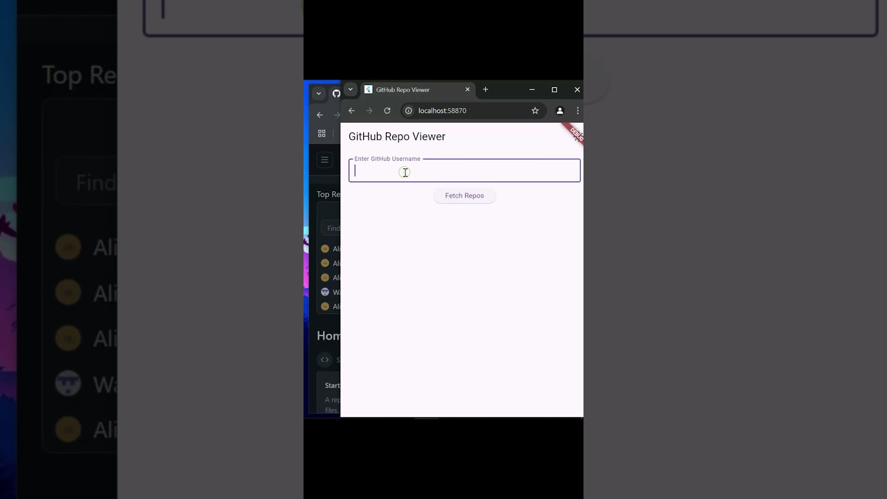 Fetching GitHub Repos by Username in Flutter with GetX |  #crossplatformapps #flutter