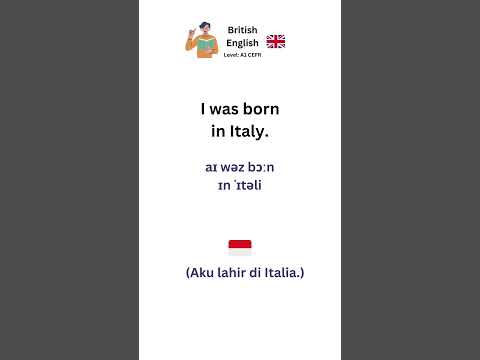 Br. English: "be born"