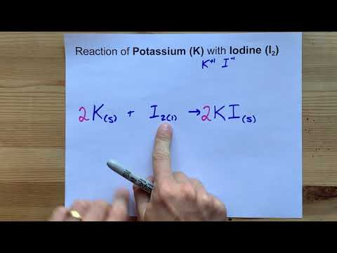 Reaction of Potassium and Iodine (K + I2 = ?)
