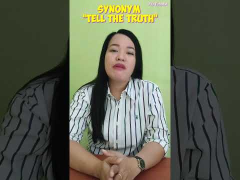 Synonym "TELL THE TRUTH" | English Tutorial - Part 57
