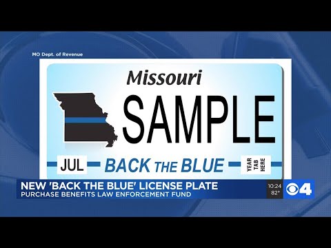 Missouri officials unveil 'Back the Blue' license plate benefiting officers