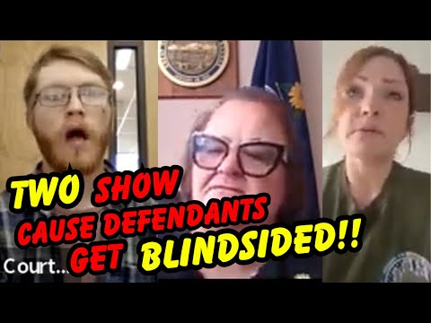 Two Defiant Defendants Come Before Judge Webster for Show Cause Violation Hearings & Get Blindsided!