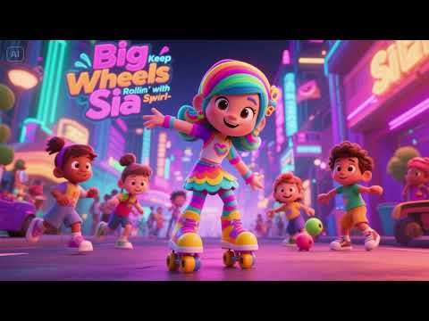Big Wheels Keep Rollin’ with Spark-Swirl Sia | Nursery Rhymes & Kids Songs