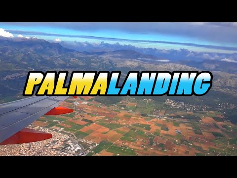 Palma de Mallorca Landing - Landing at Palma Airport (4k)