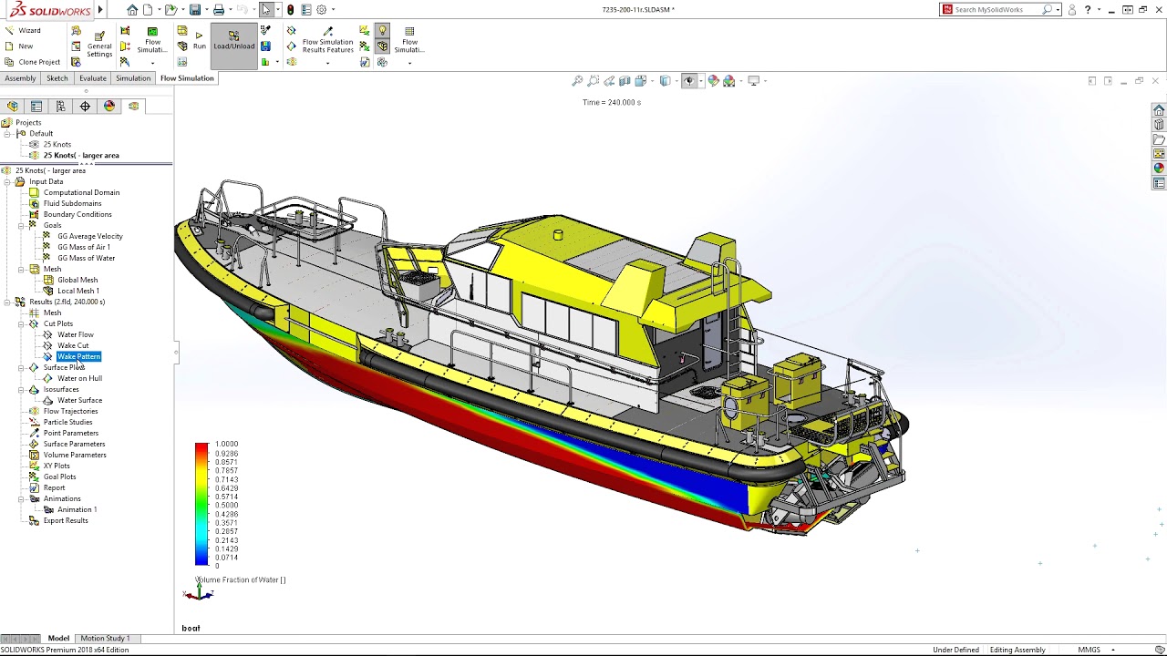 Free Surface Flow Simulation - SOLIDWORKS 2018