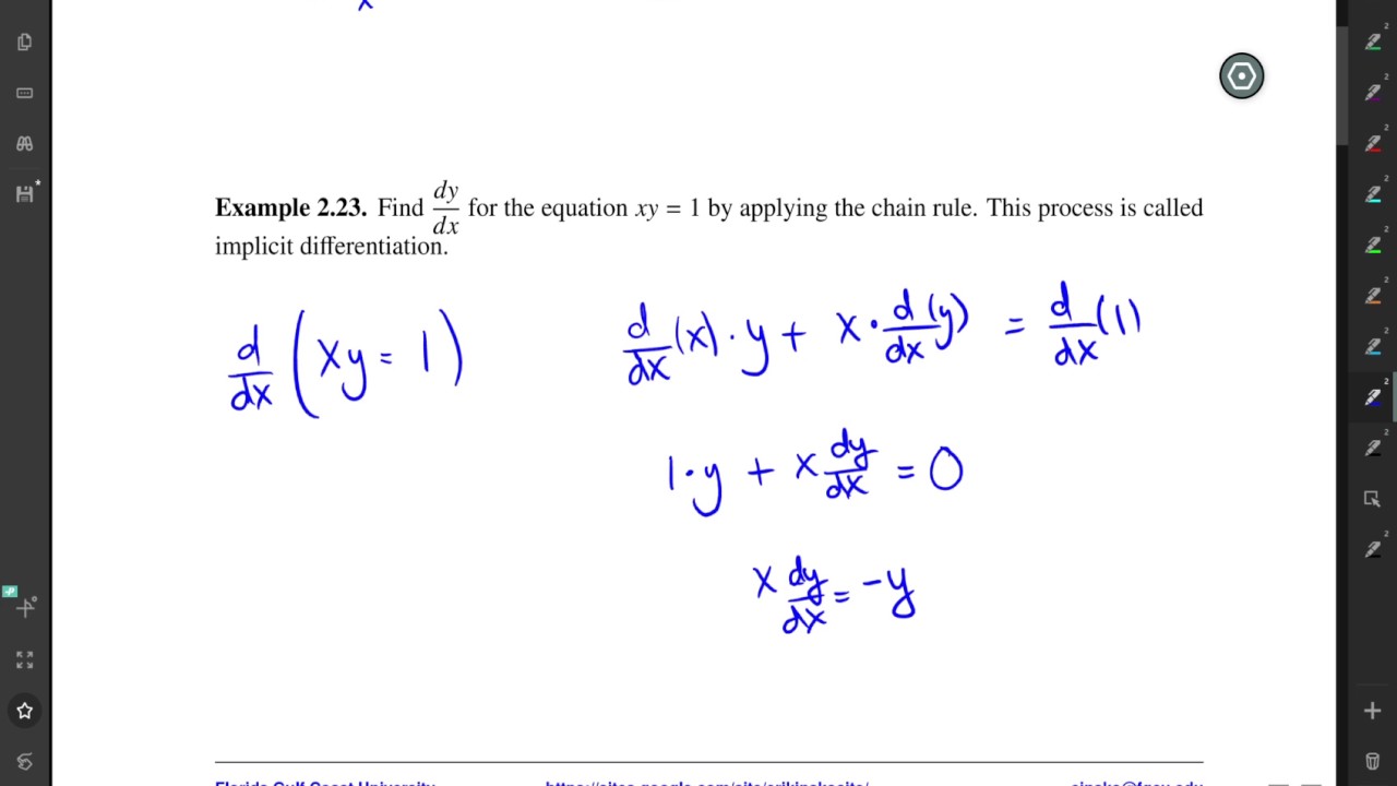 Elementary Calculus Example 2 22