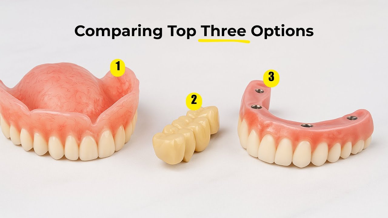 Comparing The Top 3 Options for Replacing Teeth