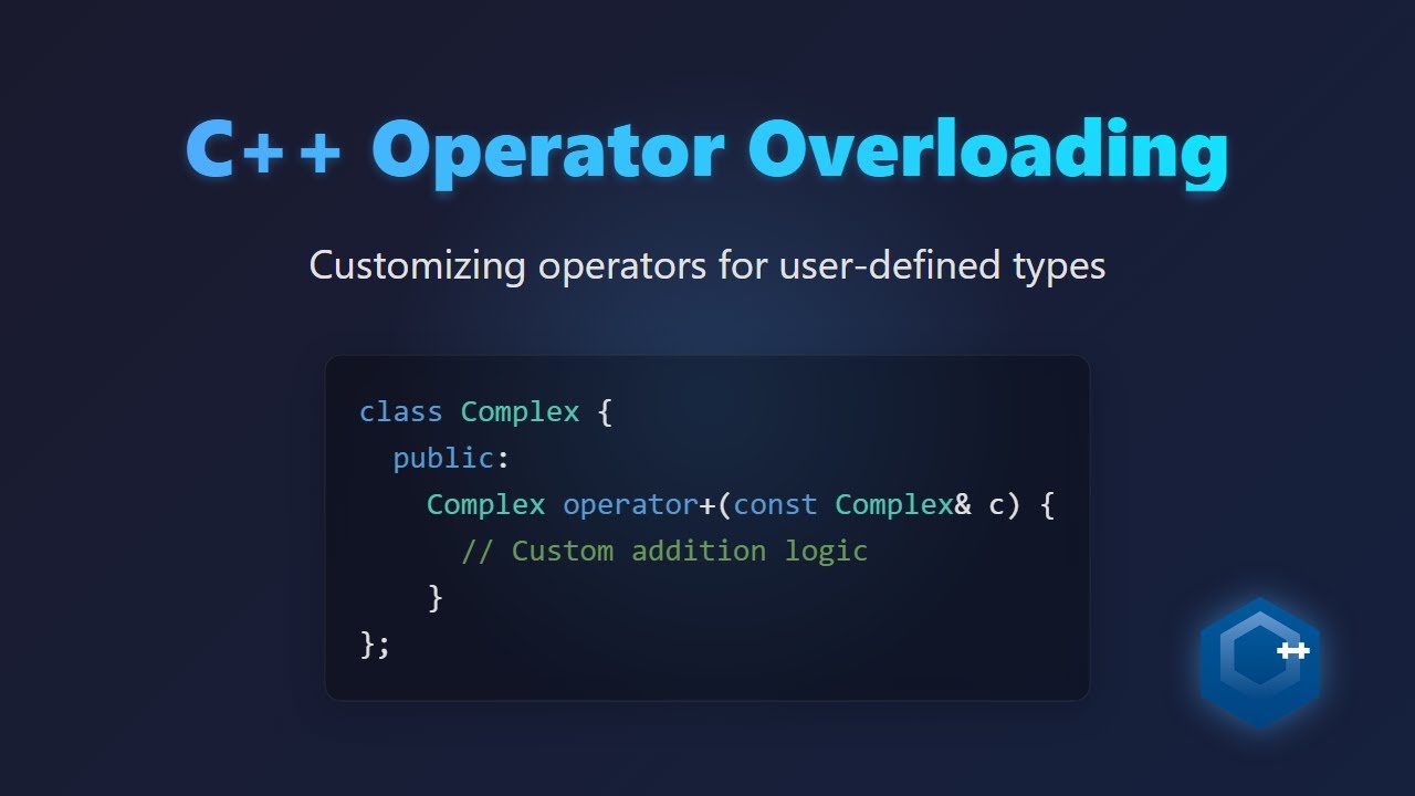 C++ Operator Overloading: Beginner's Guide to Customizing Operators!