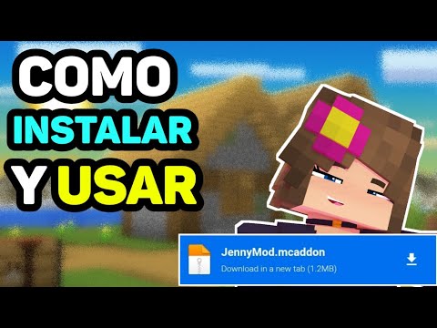 🔥Cómo Instalar JENNY MOD en Minecraft PE 1.21 (BEDROCK + MEDIAFIRE)