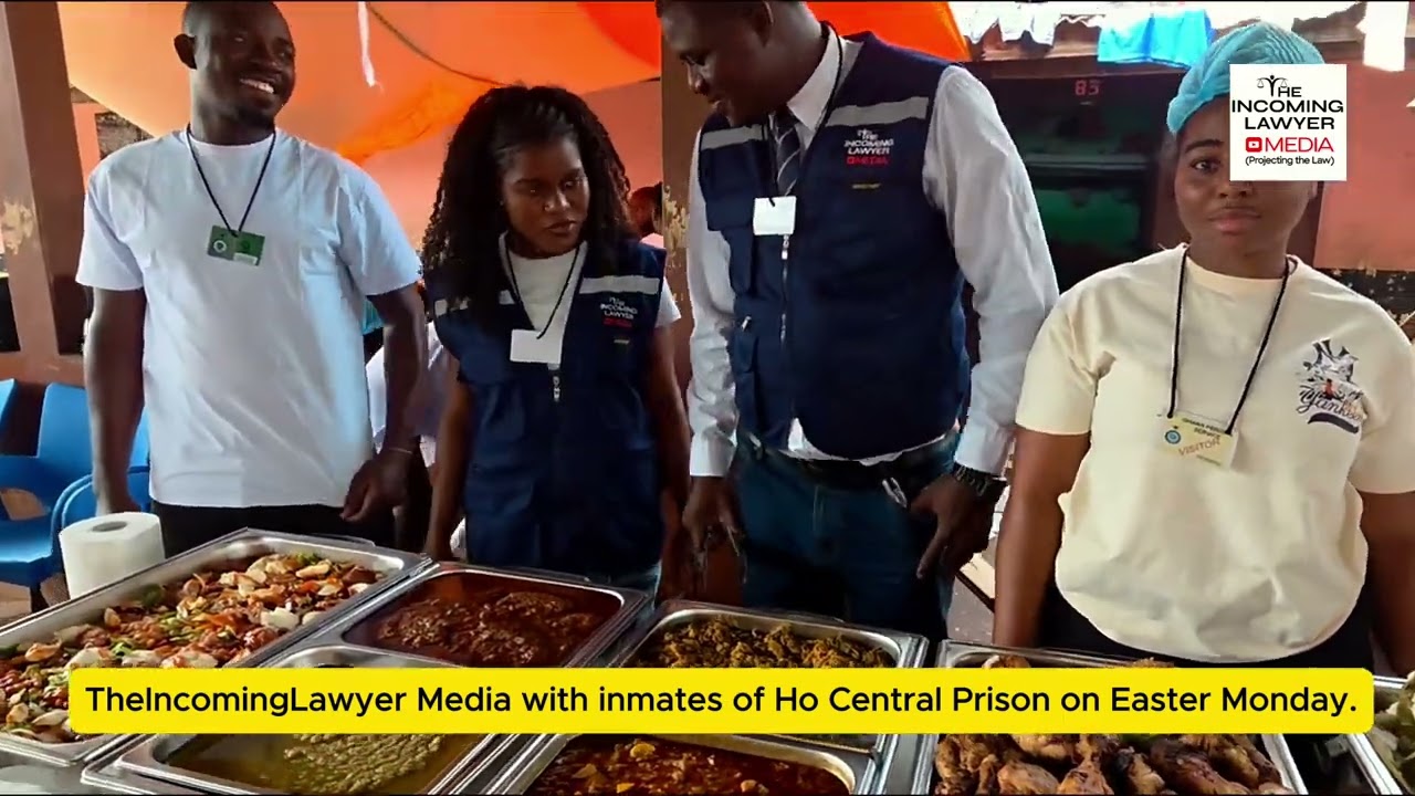 TheIncomingLawyer Media with inmates of Ho Central Prison on Easter Monday.