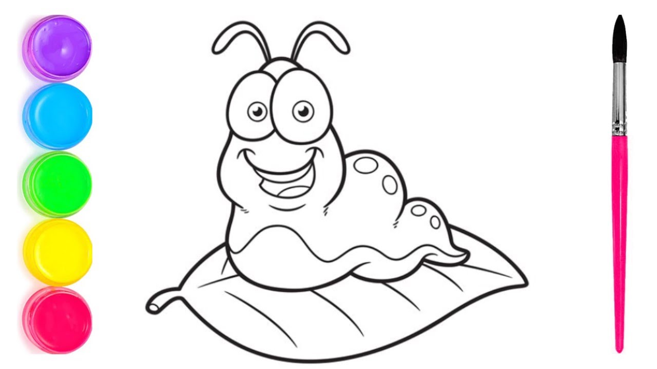 How to Draw Insect for Kids - How to Draw Bug for Kids - Drawing Coloring Insects Bugs for Kids