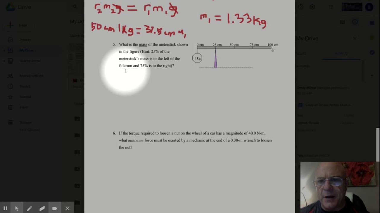 Torque Worksheet 4-6