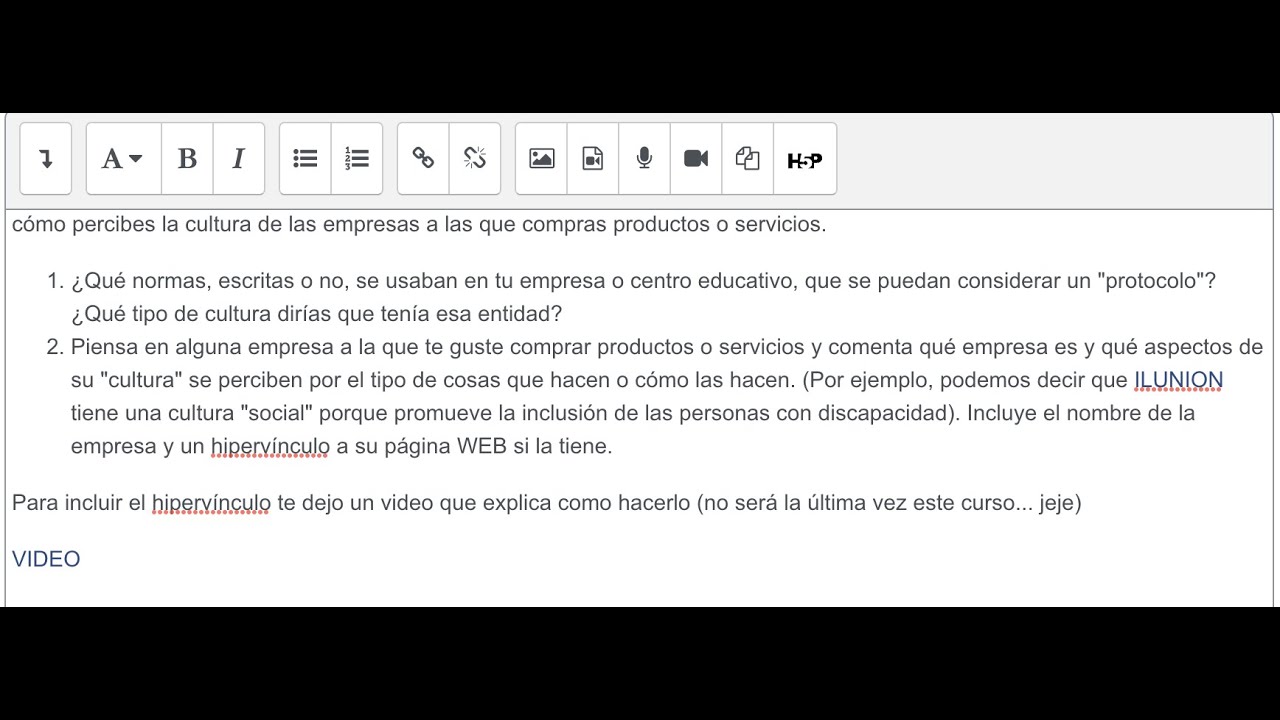 Como crear hipervínculos en MOODLE