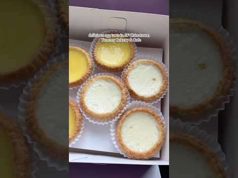 Egg Tarts from 📍Yummy Bakery & Cafe - San Francisco #eggtarts #chinatown #sanfrancisco #foodie
