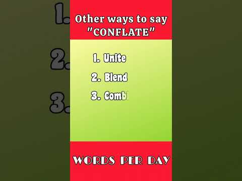 Another word for "CONFLATE" #englishlearners #englishlearning #youtubeshorts