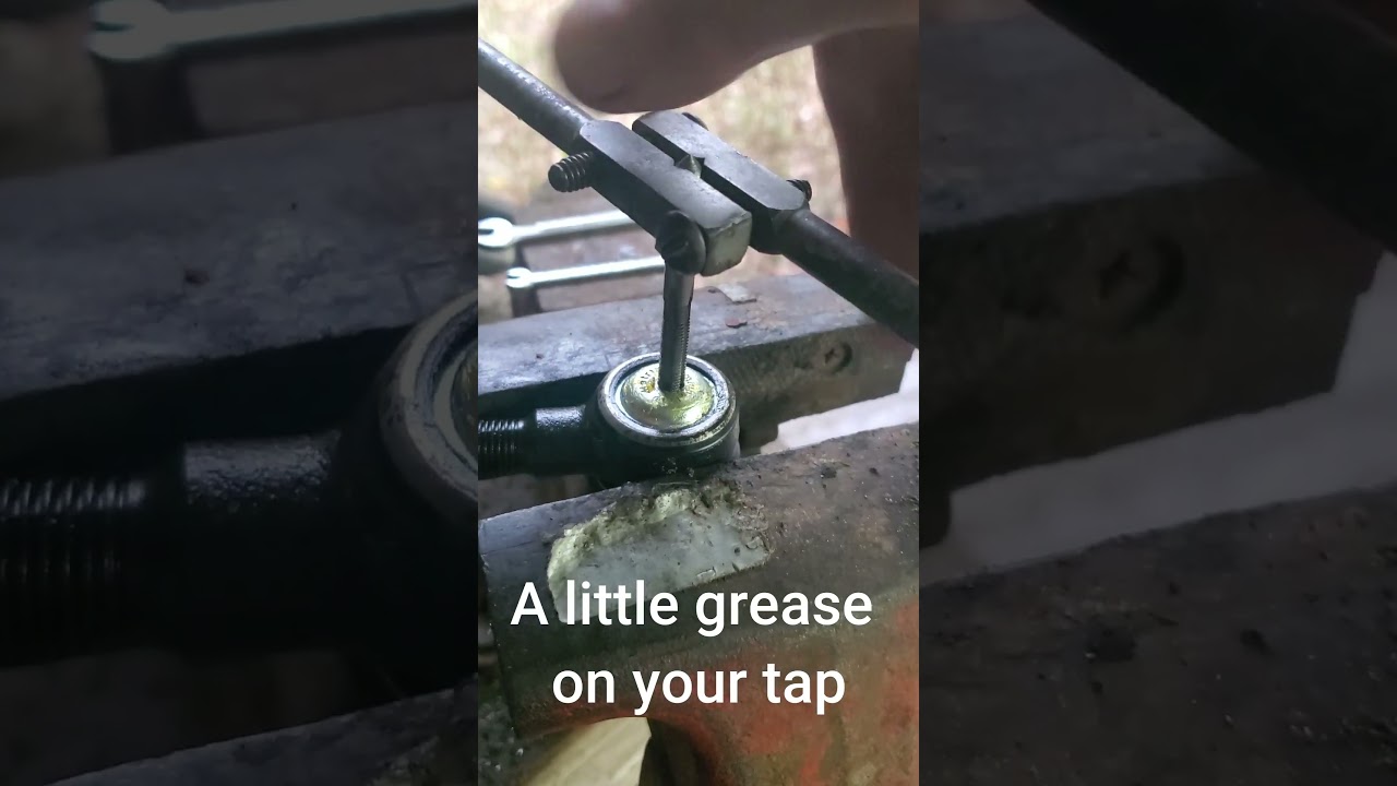 Adding a grease zerk to the tie rod ends