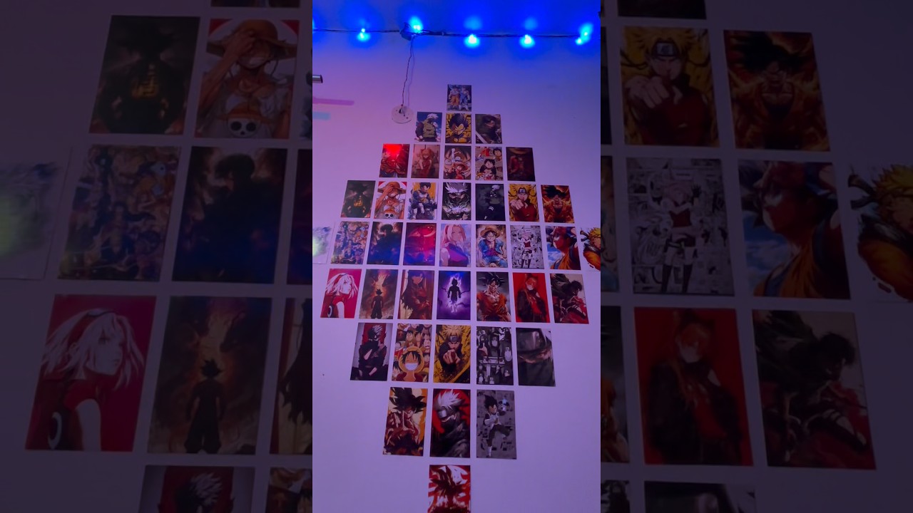 Anime wall poster edit #edit #tutorial #viral #trending #shorts #short #anime #poster