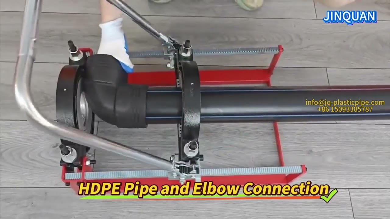 HDPE Pipe & Elbow Joint Installation | Easy Connection Method