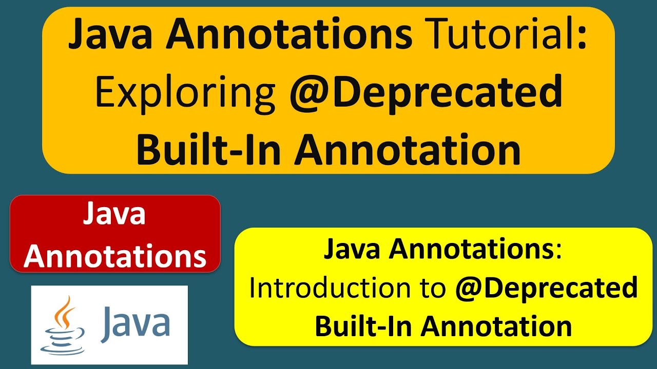 Java Annotations Tutorial: Exploring @Deprecated Built-In Annotation | Annotations in java
