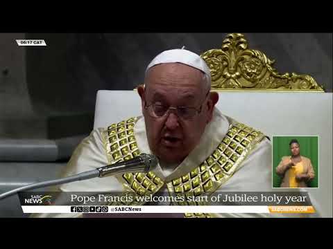 Pope Francis welcomes start of the Jubilee Holy year
