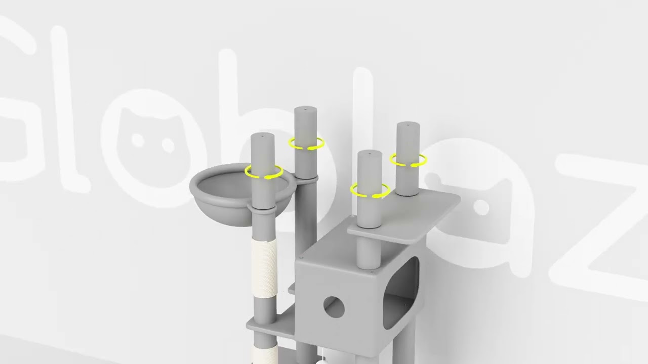 Globlazer S80B Cat Tree Assembly Guide