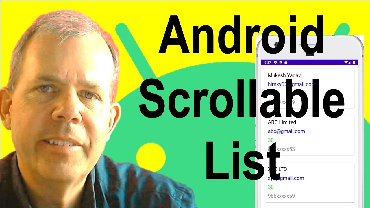 Android App Development 04 Create a scrollable list