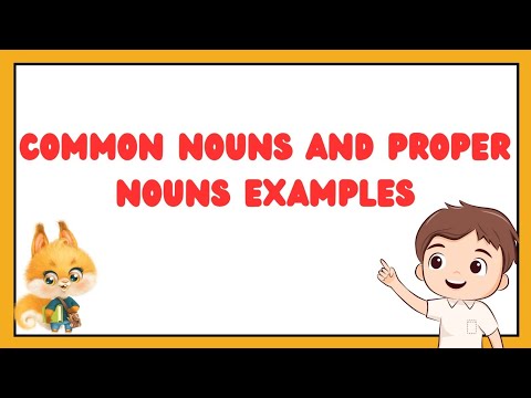 Common nouns vs proper nouns| 20+ examples of common nouns and proper nouns📚