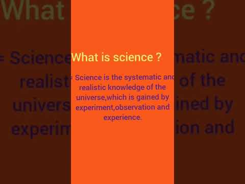 #science #Definition of science.