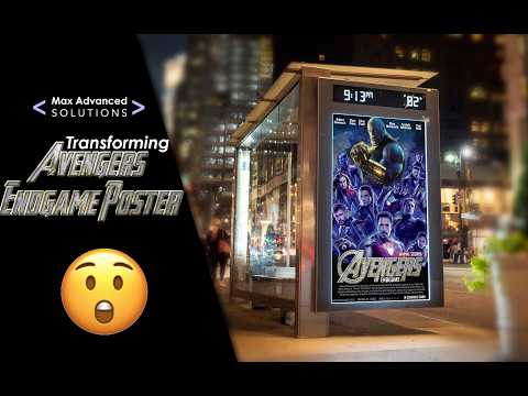 Redesigning Avengers EndGame Movie Poster | Designing Hollywood Action Movie Poster