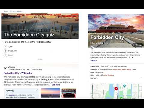 The Forbidden City Bing quiz