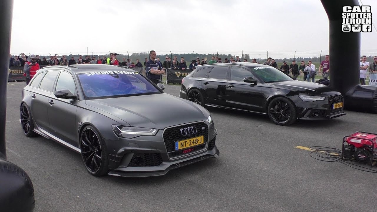 705 HP ABT Audi RS6+ Drag Races 650 HP Audi TT-RS, Mercedes-AMG E63 ...